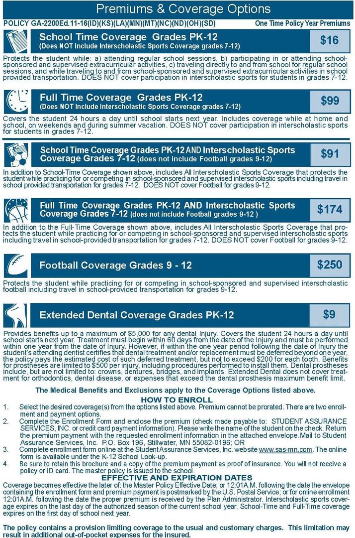 Student Accident Insurance | BCS Wildcats